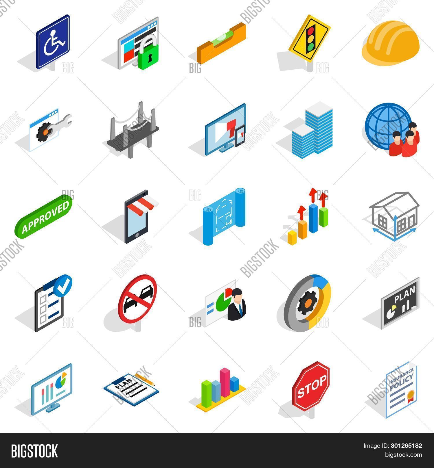 Resolve Icons Set. Image & Photo (Free Trial) | Bigstock