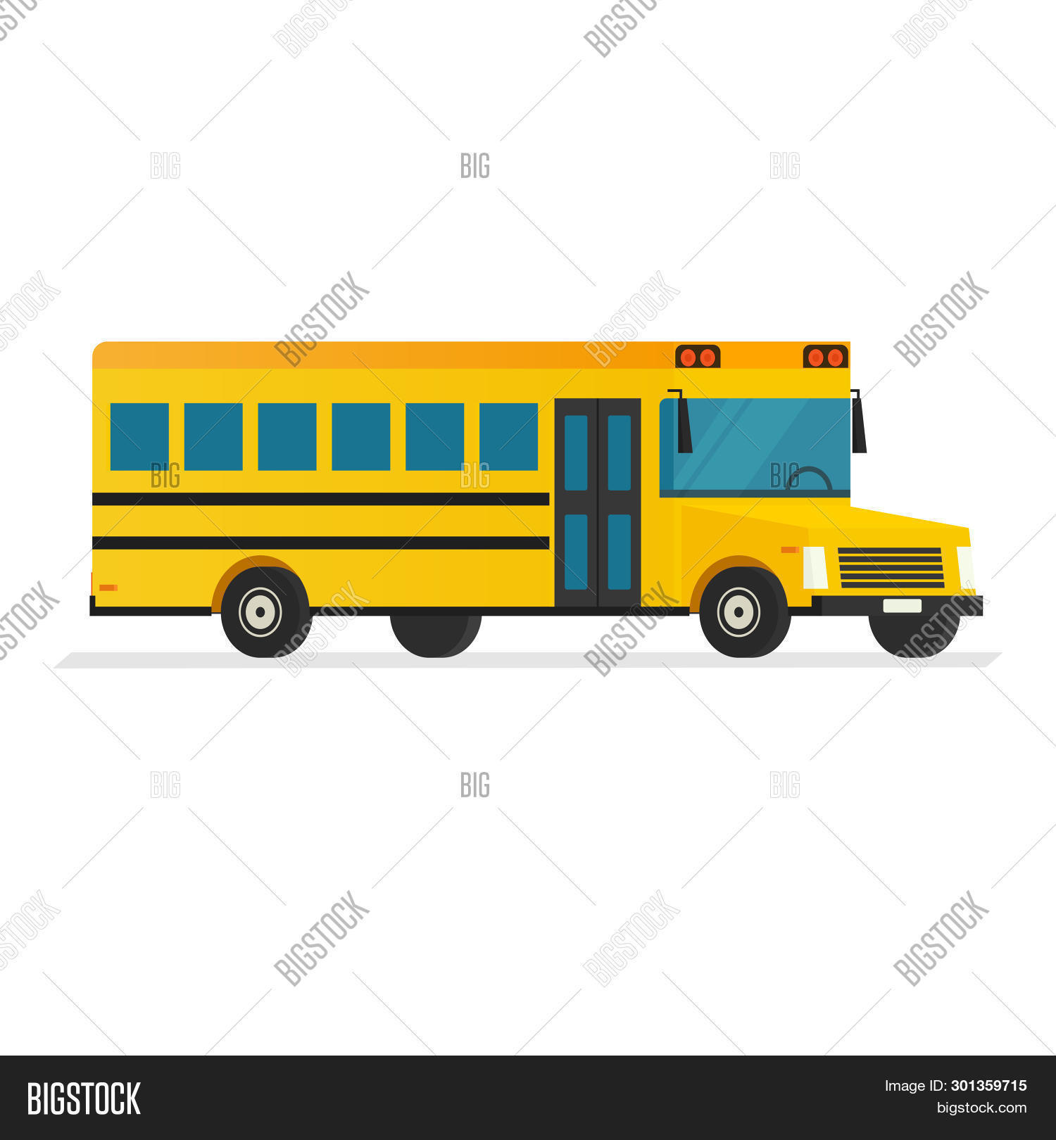 School Bus. Clipart Image & Photo (Free Trial) | Bigstock