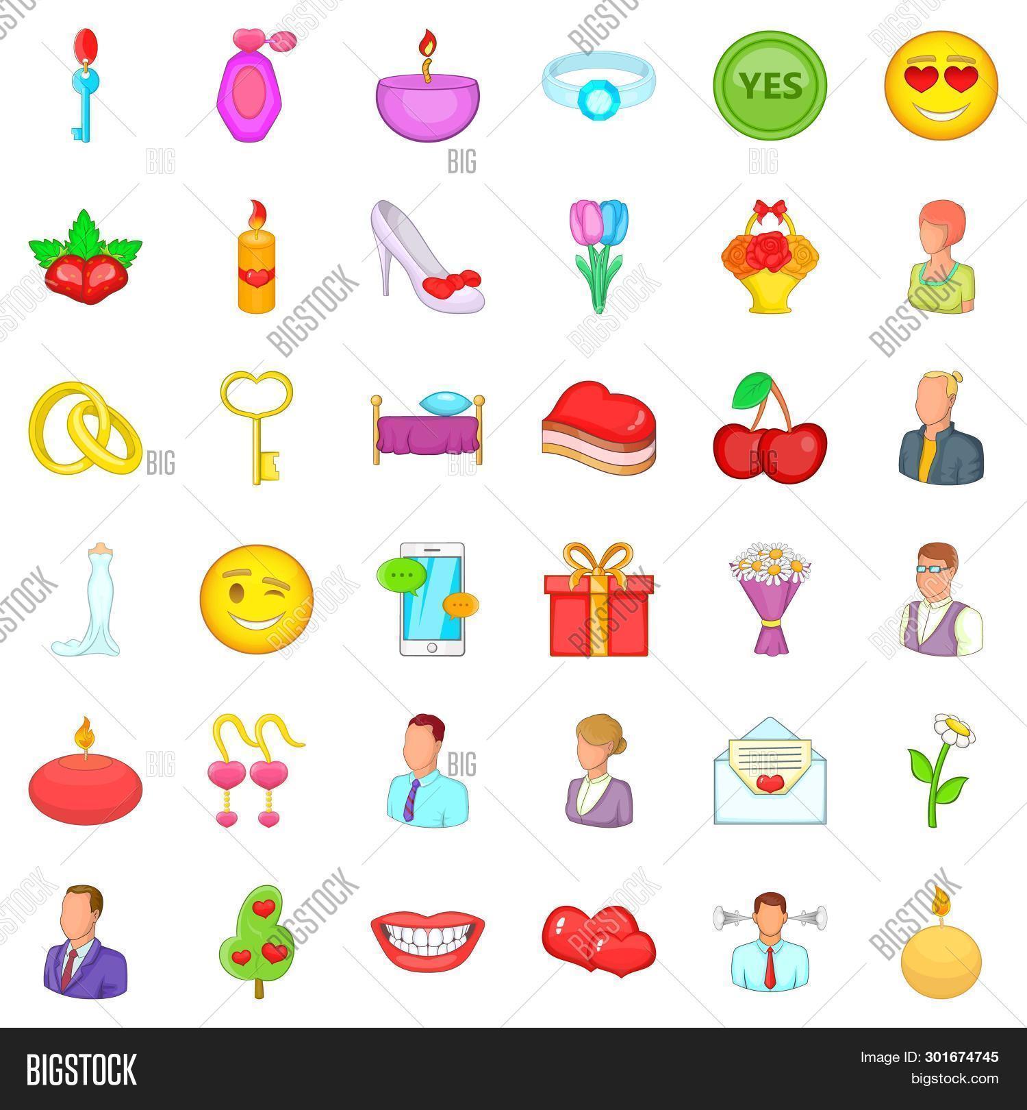 Amorous Icons Set. Image & Photo (Free Trial) | Bigstock