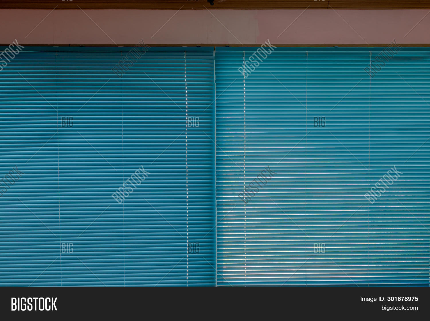 Blue Window Blinds On Image & Photo (Free Trial) | Bigstock