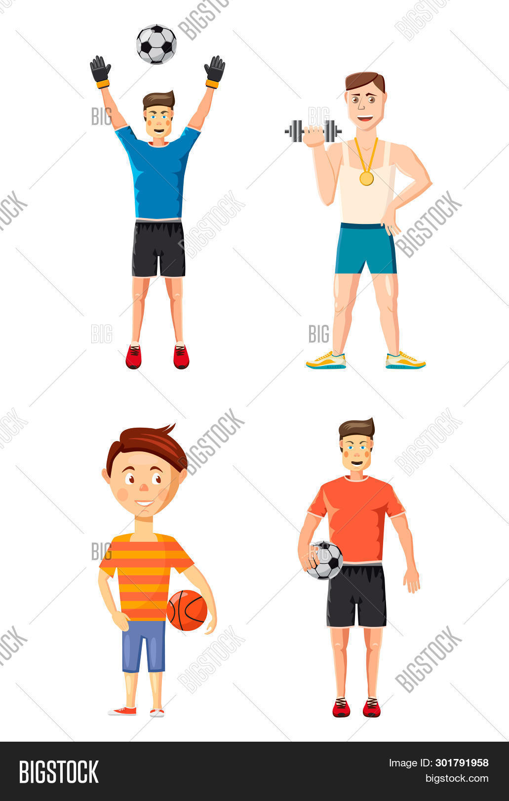 Sportsmen Icon Set. Image & Photo (Free Trial) | Bigstock
