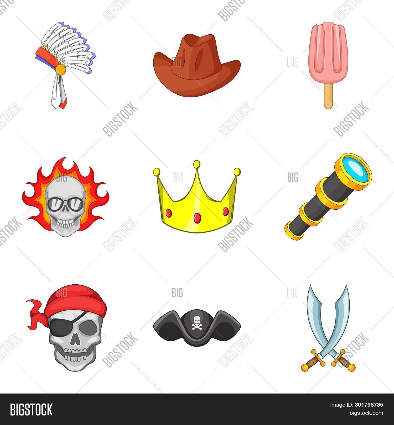 Pretense Icons Set. Image & Photo (Free Trial) | Bigstock