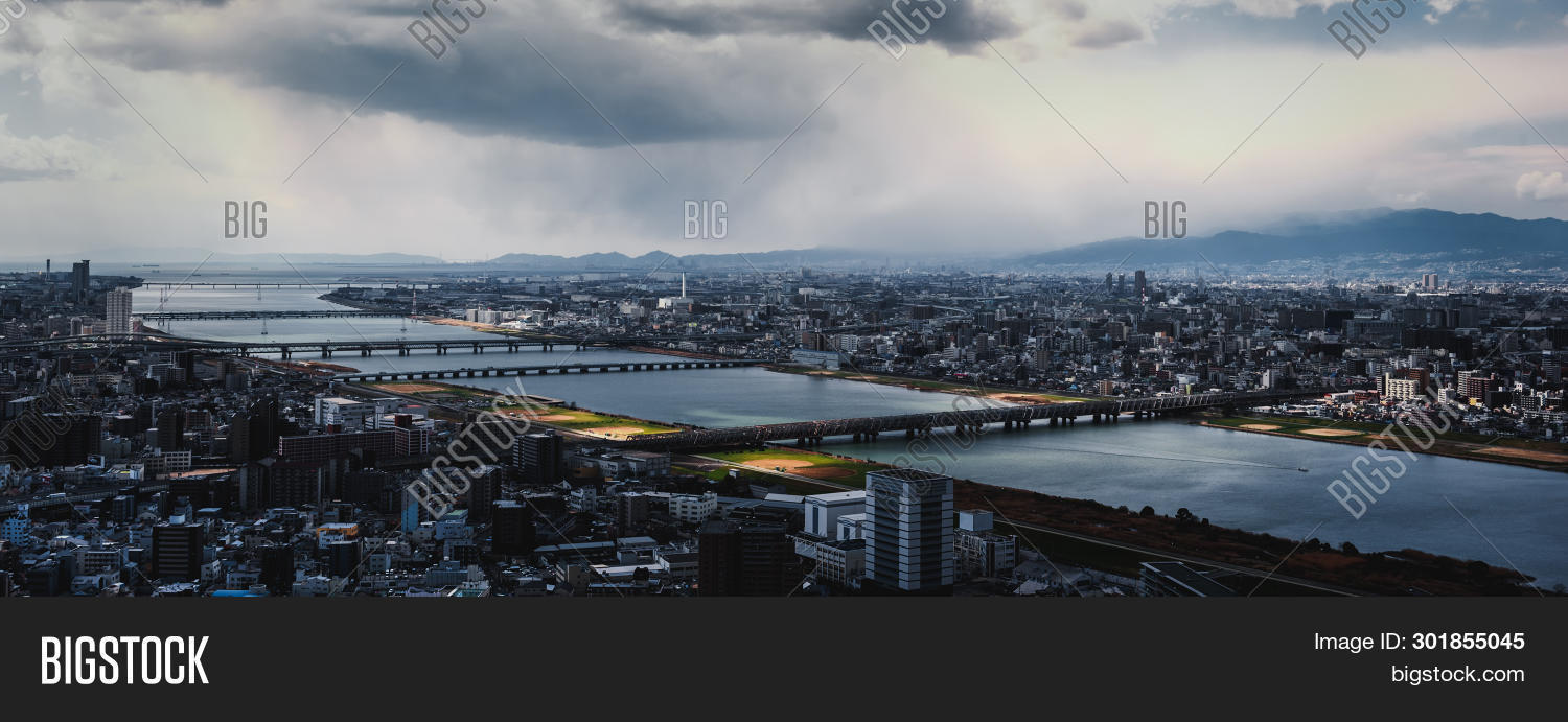 Osaka City View Image & Photo (Free Trial) | Bigstock