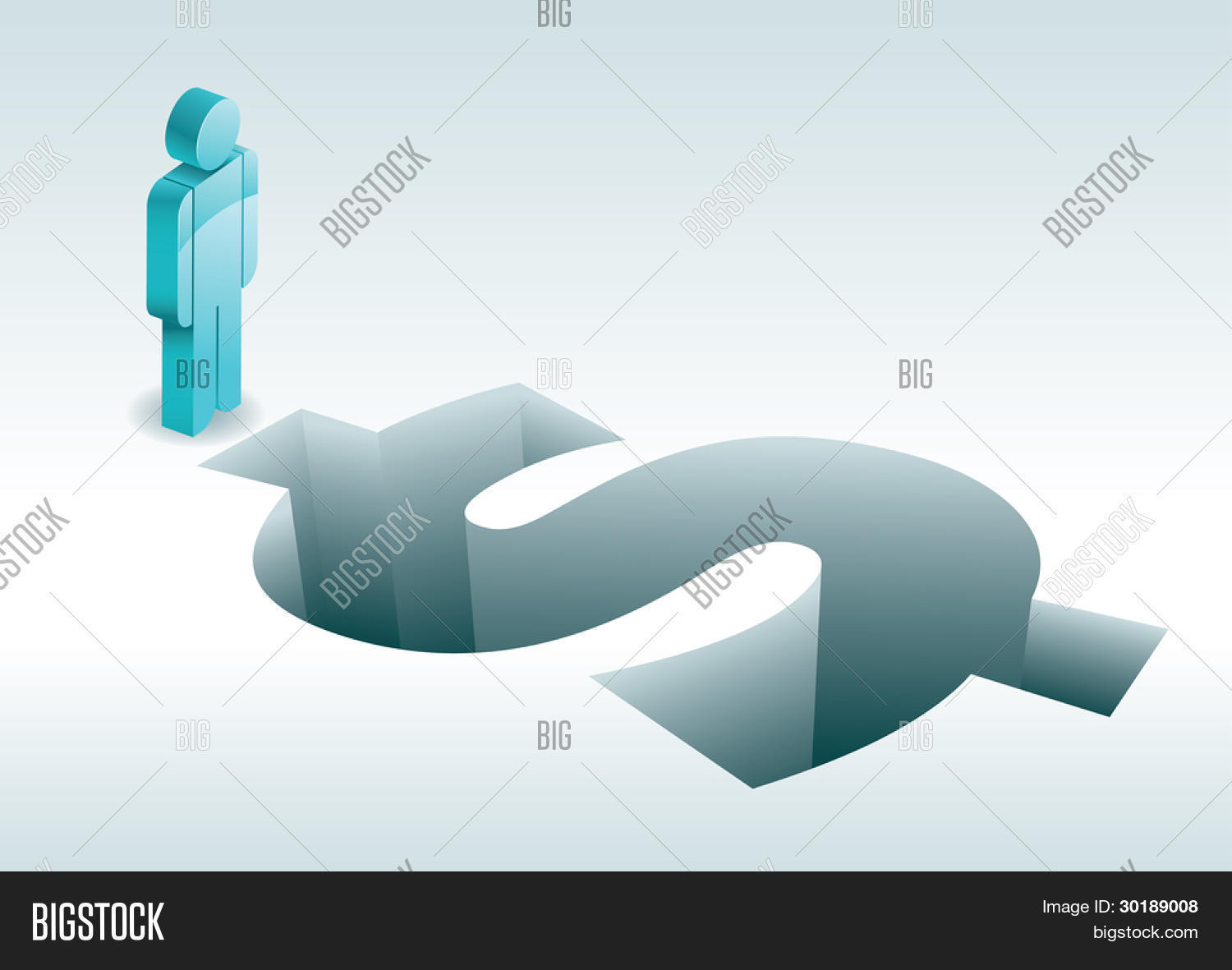 Dollar Pothole. 3d Vector & Photo (Free Trial) | Bigstock