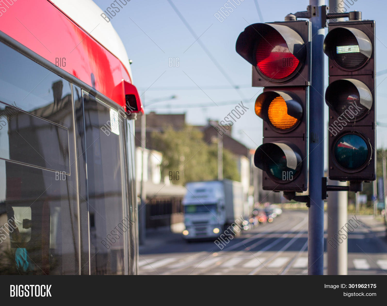 Semaphore Red Yellow Image & Photo (Free Trial) | Bigstock