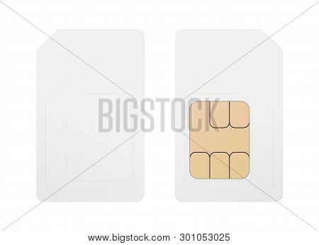 White Sim Card Vector & Photo (Free Trial) | Bigstock