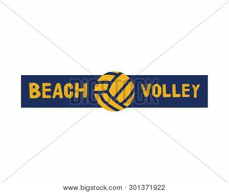 Beach Volleyball Logo Vector & Photo (Free Trial) | Bigstock