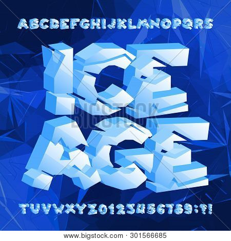 Ice Age Alphabet Font Vector & Photo (Free Trial) | Bigstock