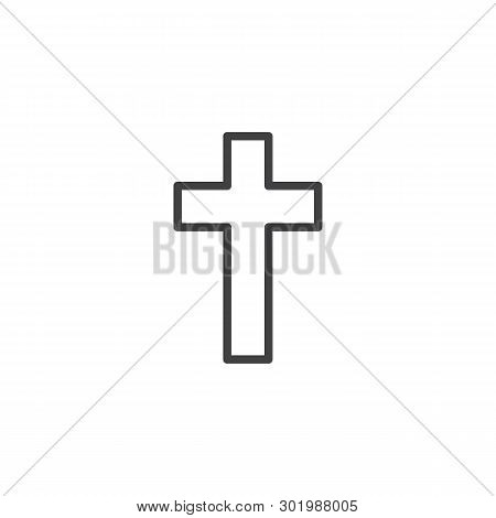 Catholic Cross Outline