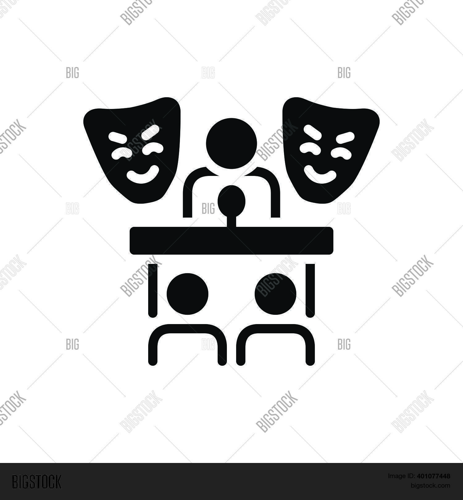 Black Solid Icon Role Vector & Photo (Free Trial) | Bigstock