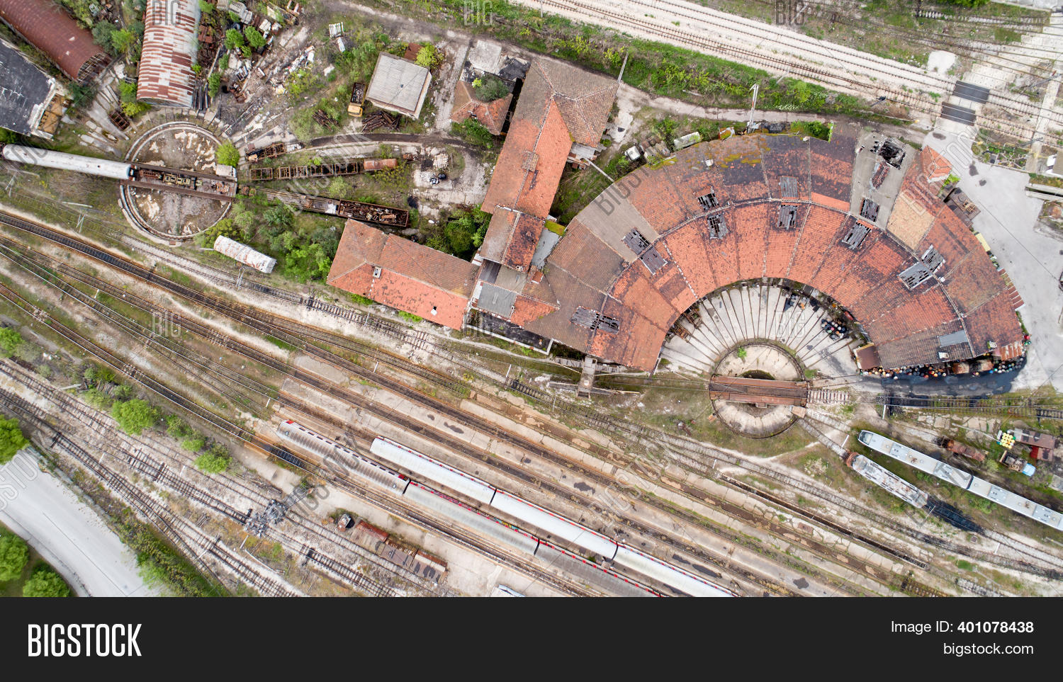 Aerial View Roundhouse Image & Photo (Free Trial) | Bigstock