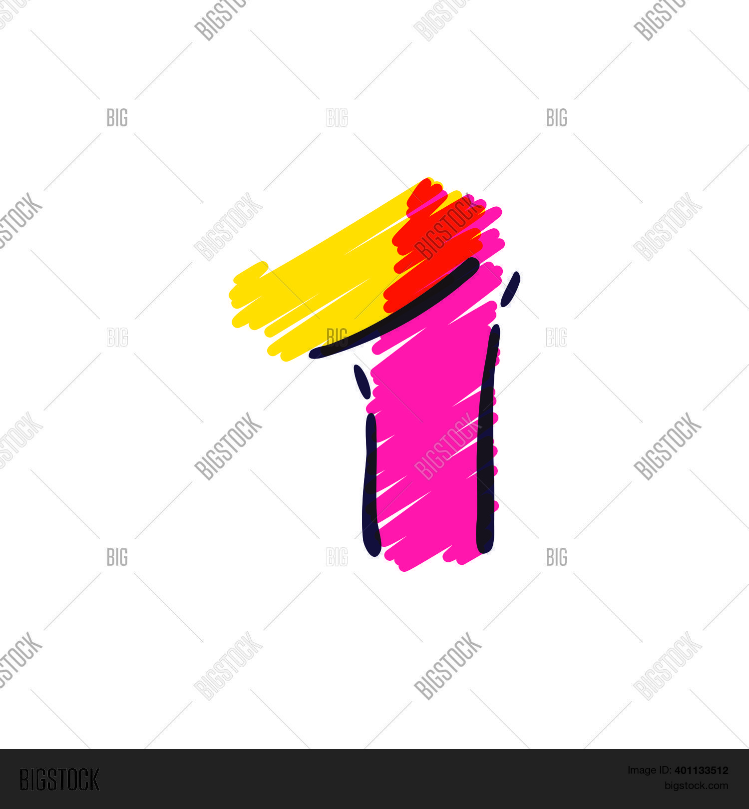 Number One Logo Hand Vector & Photo (Free Trial) | Bigstock