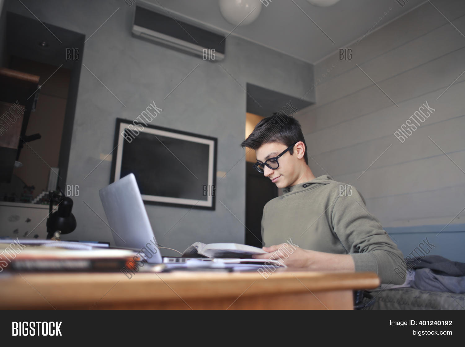 Young Boy Studies His Image & Photo (Free Trial) | Bigstock