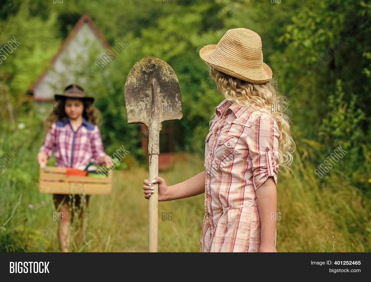 Girls Gardening Tools Image & Photo (Free Trial) | Bigstock