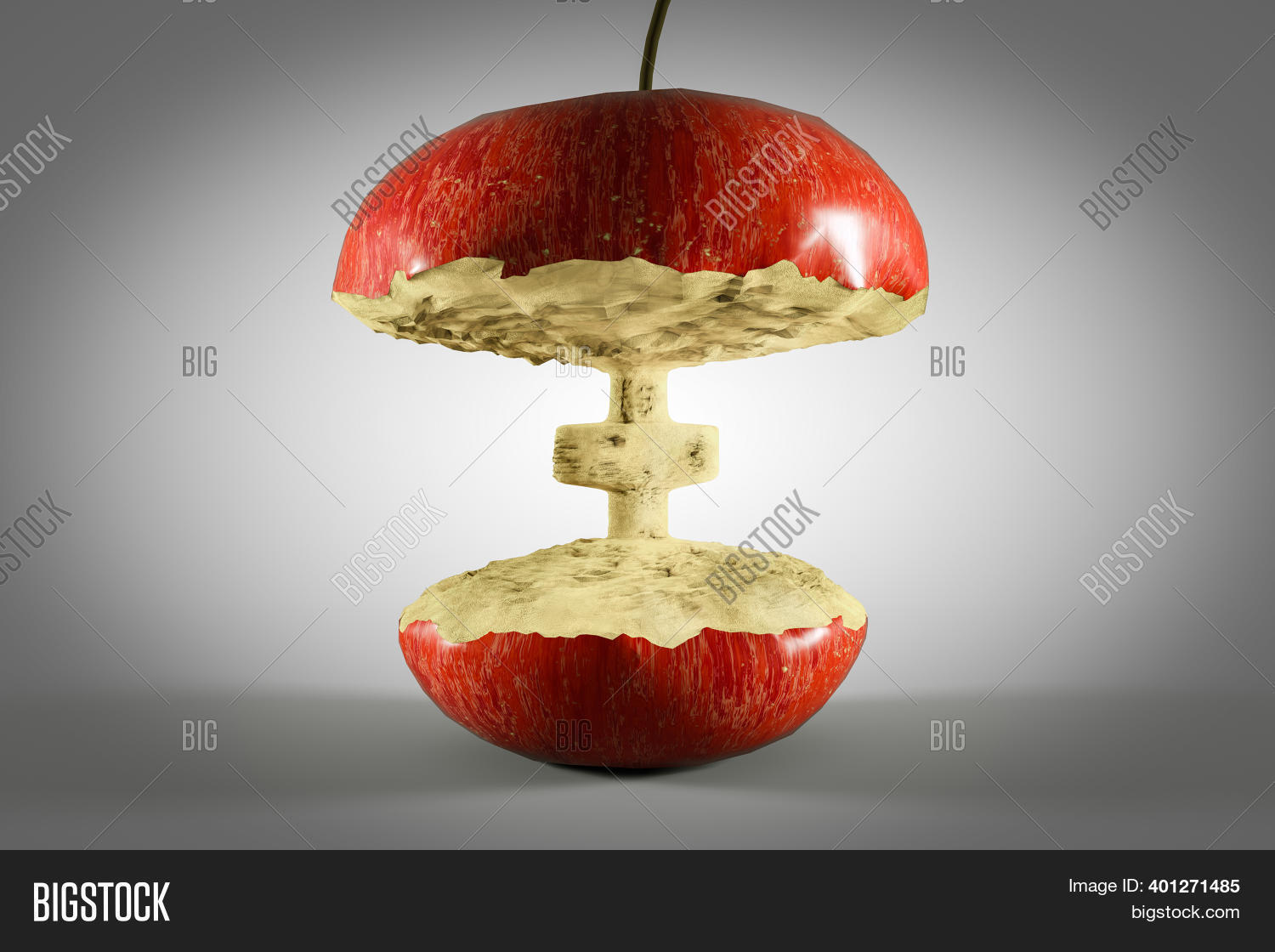 Red Apple Bitten Shape Image & Photo (Free Trial) | Bigstock
