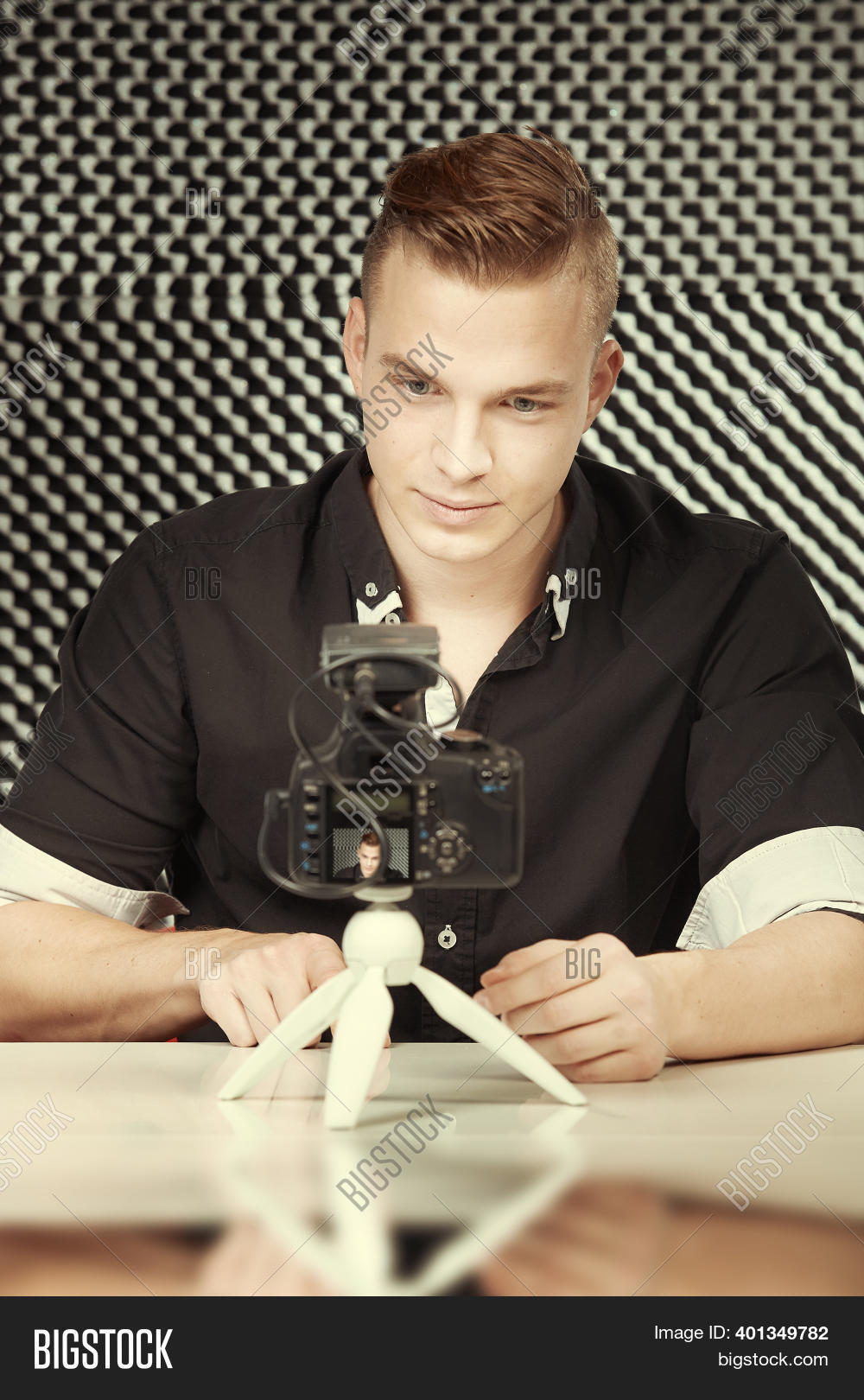 Young Vlogger During Image & Photo (Free Trial) | Bigstock