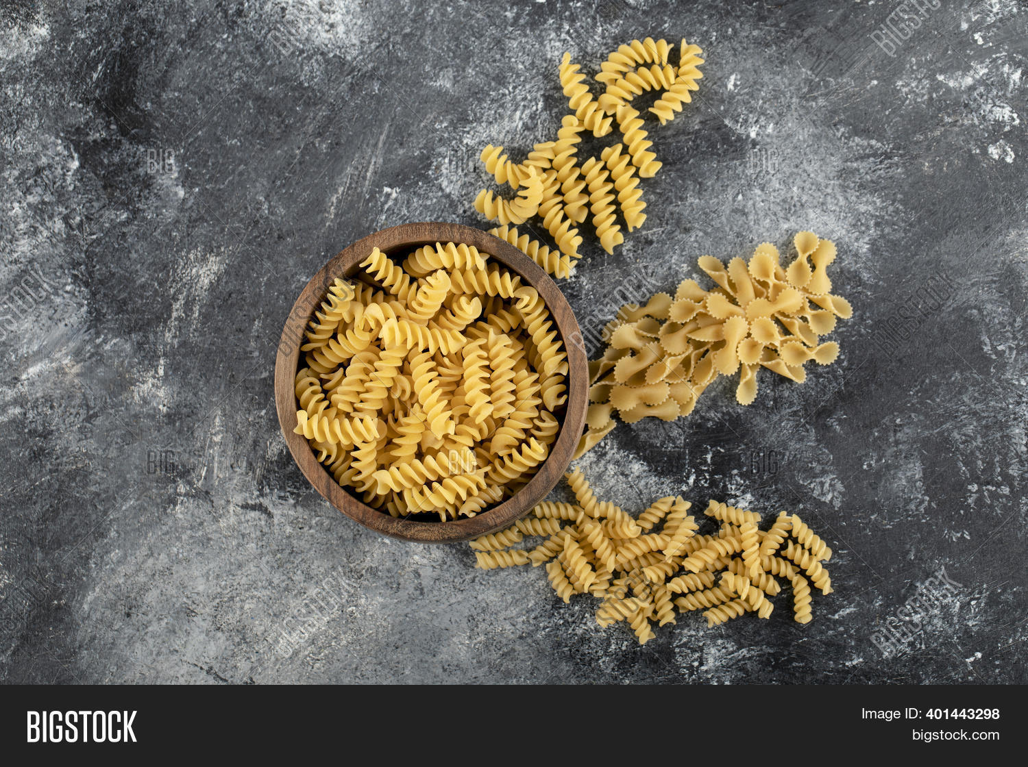 Bowl Raw Fusilli Pasta Image & Photo (Free Trial) | Bigstock
