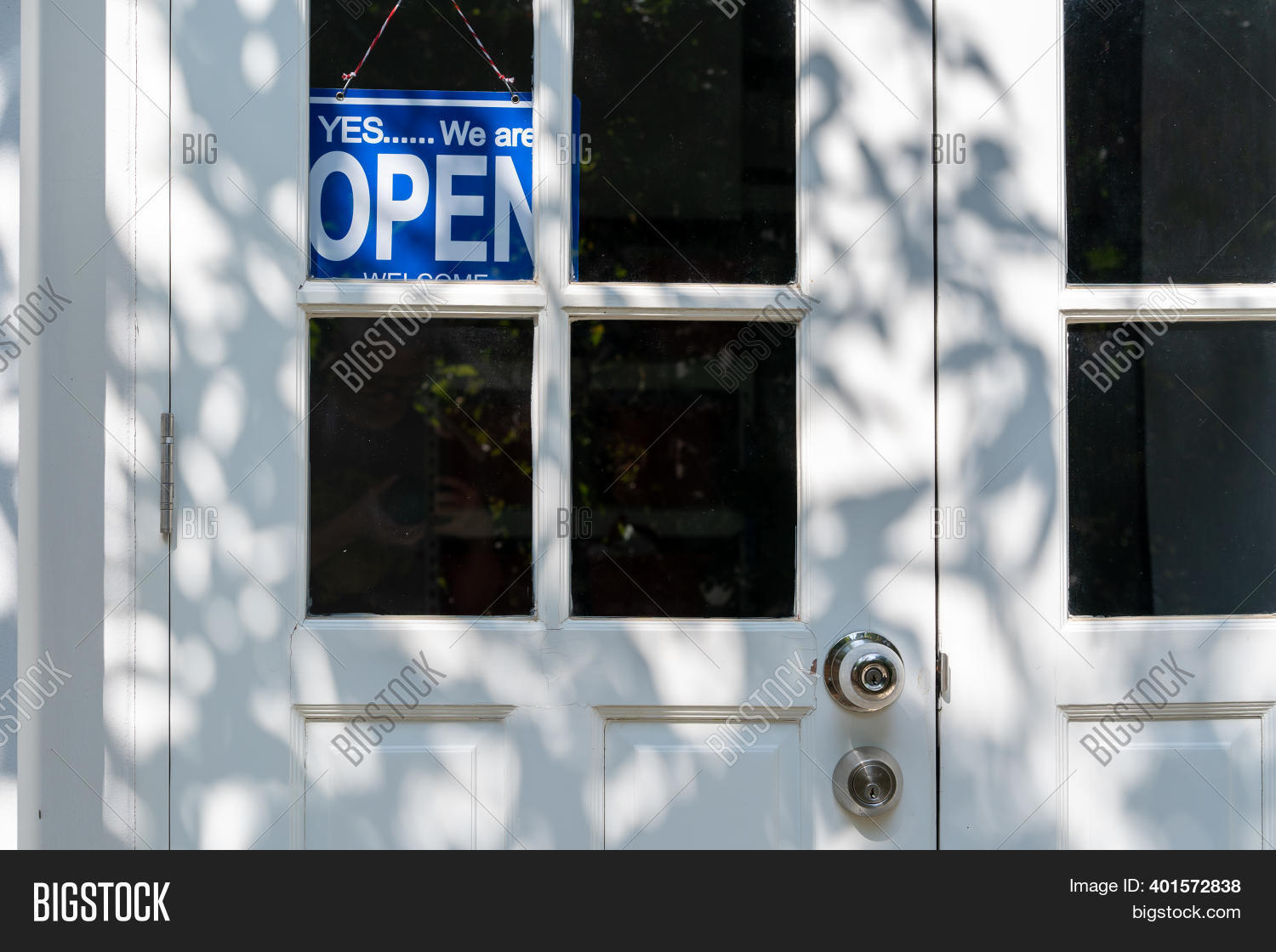 Blue Open Sign Hanging Image & Photo (Free Trial) | Bigstock