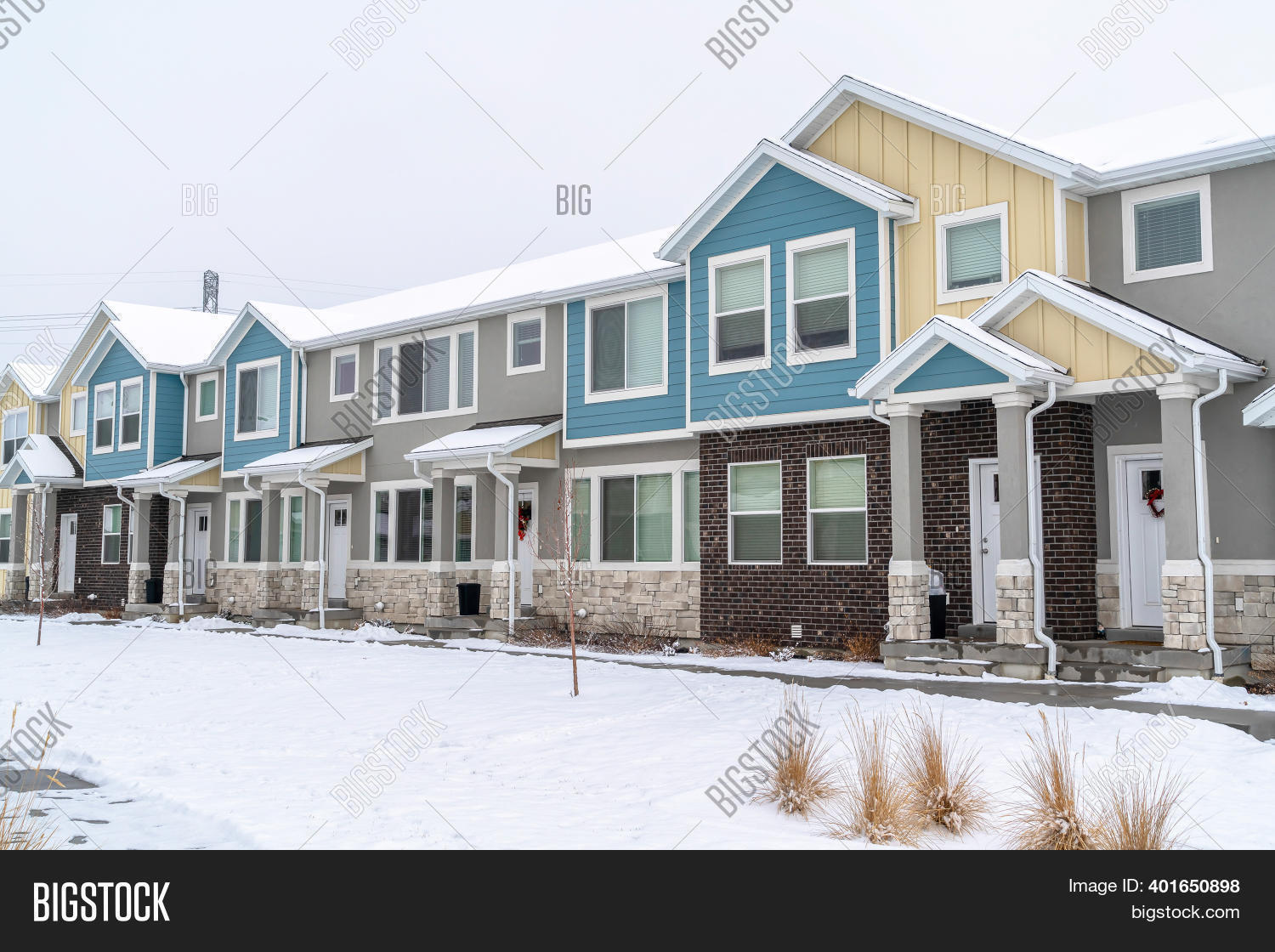Two Storey Apartments Image & Photo (Free Trial) | Bigstock