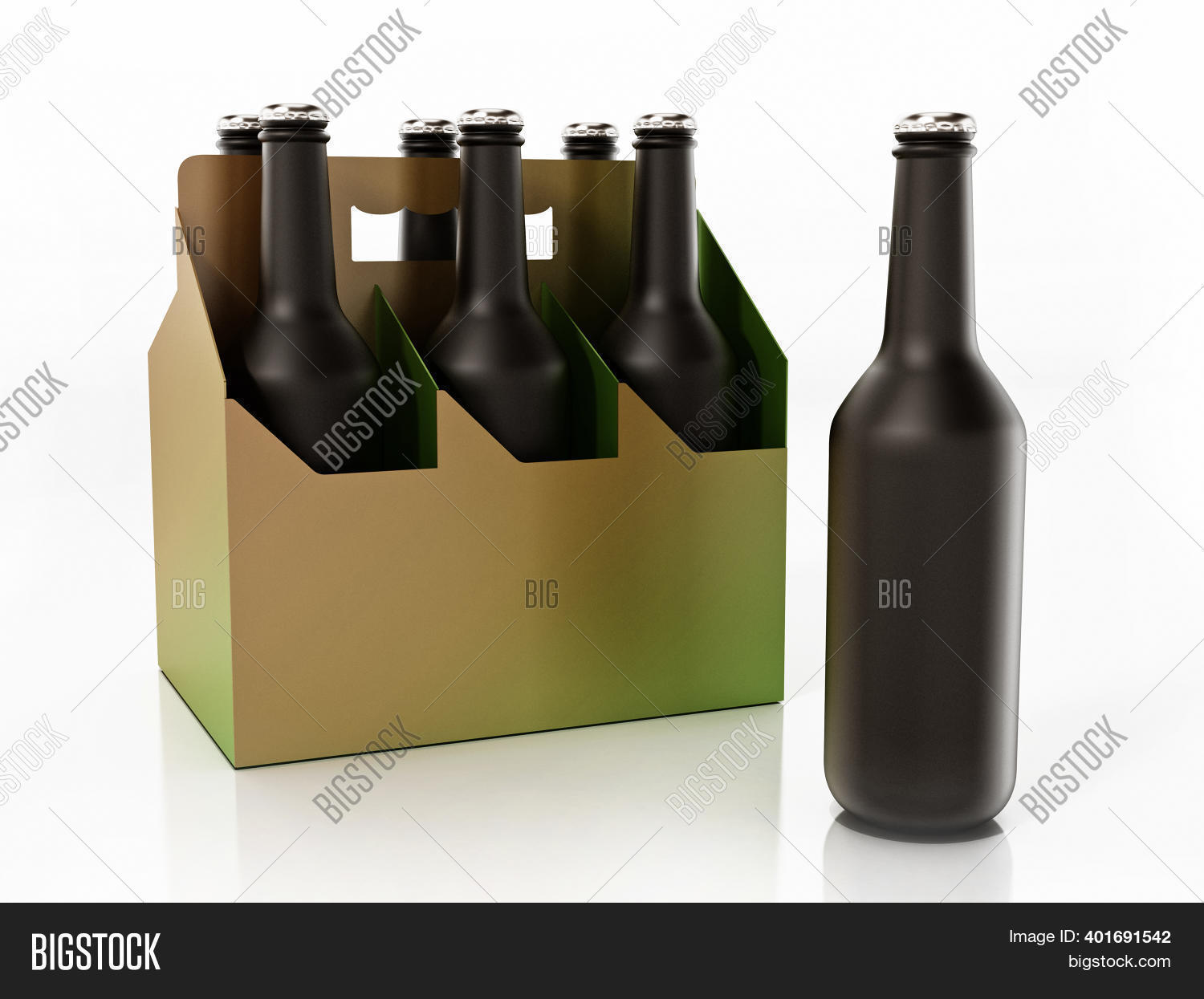 Six Pack Beer Isolated Image & Photo (Free Trial) | Bigstock