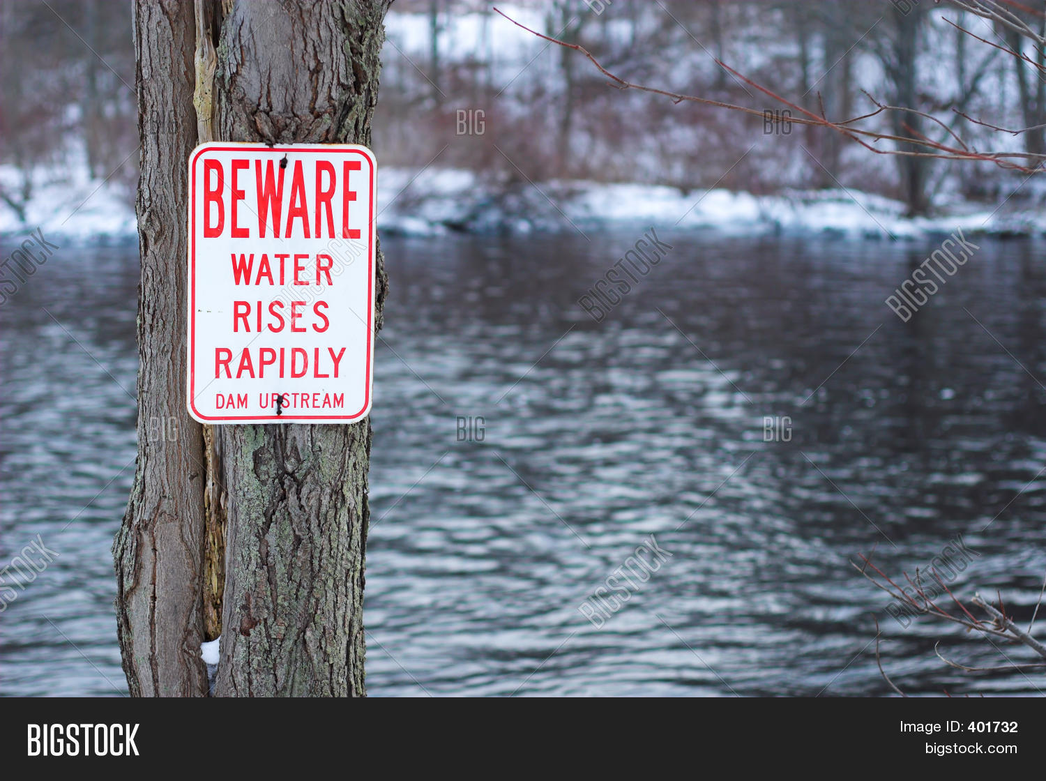 Dam Warning Sign Image & Photo (Free Trial) | Bigstock
