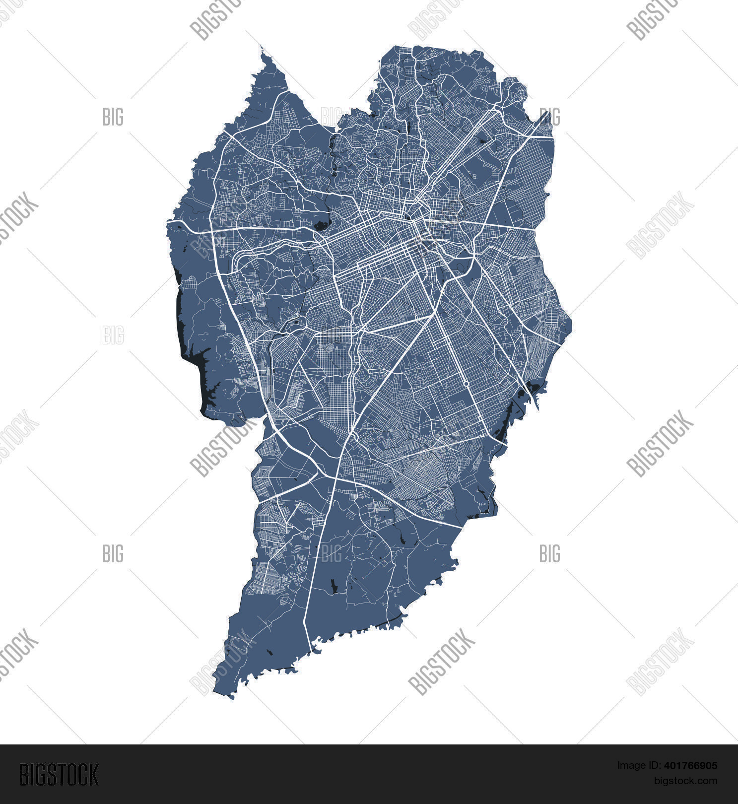 Curitiba Map. Vector & Photo (Free Trial) | Bigstock
