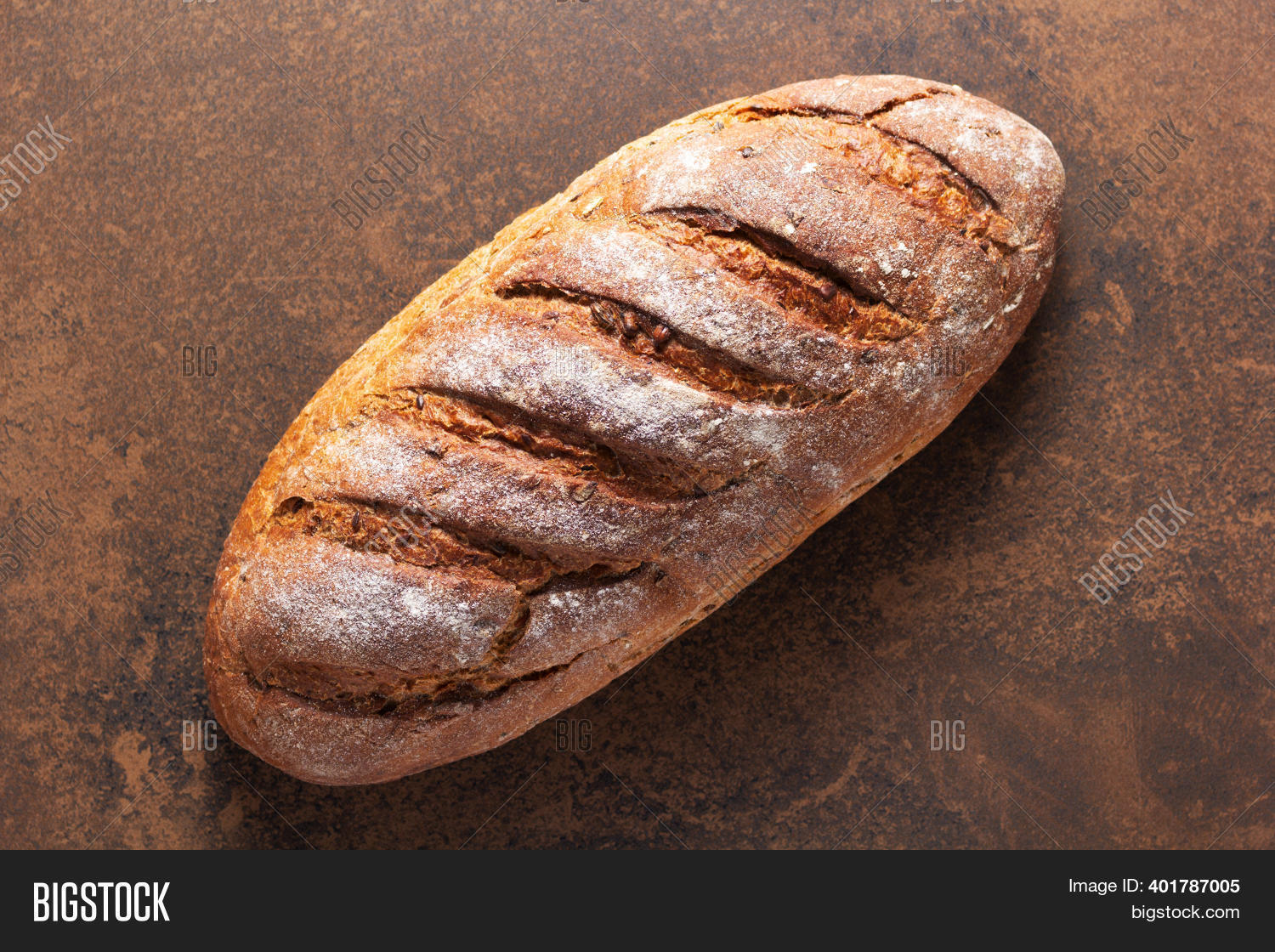 Loaf Fresh Bread On Image & Photo (Free Trial) | Bigstock