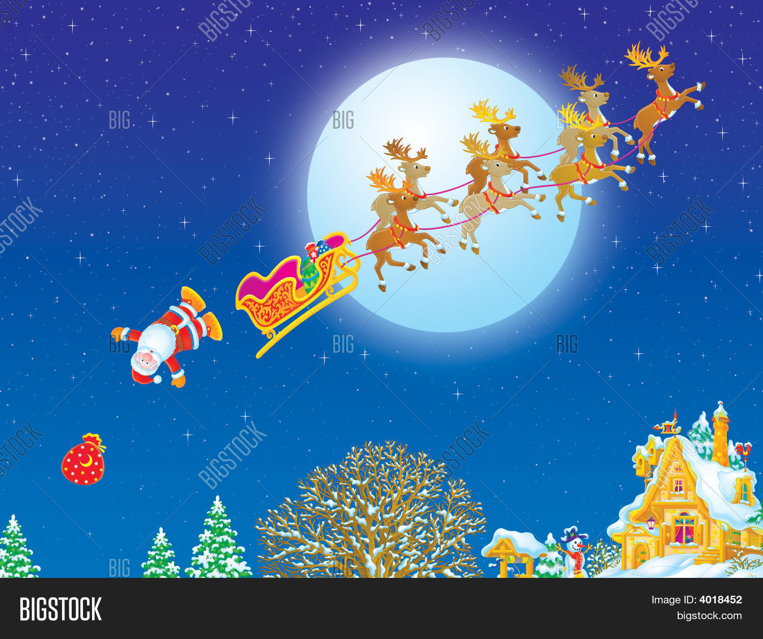 Santa Claus Falling Image & Photo (Free Trial) | Bigstock