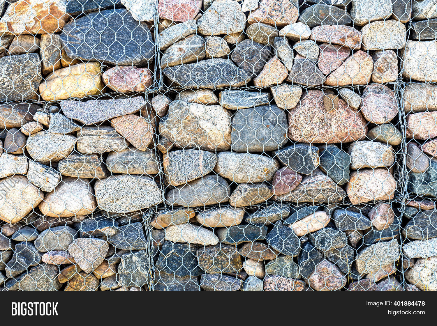 Stone Wall Metal Grid Image & Photo (Free Trial) | Bigstock