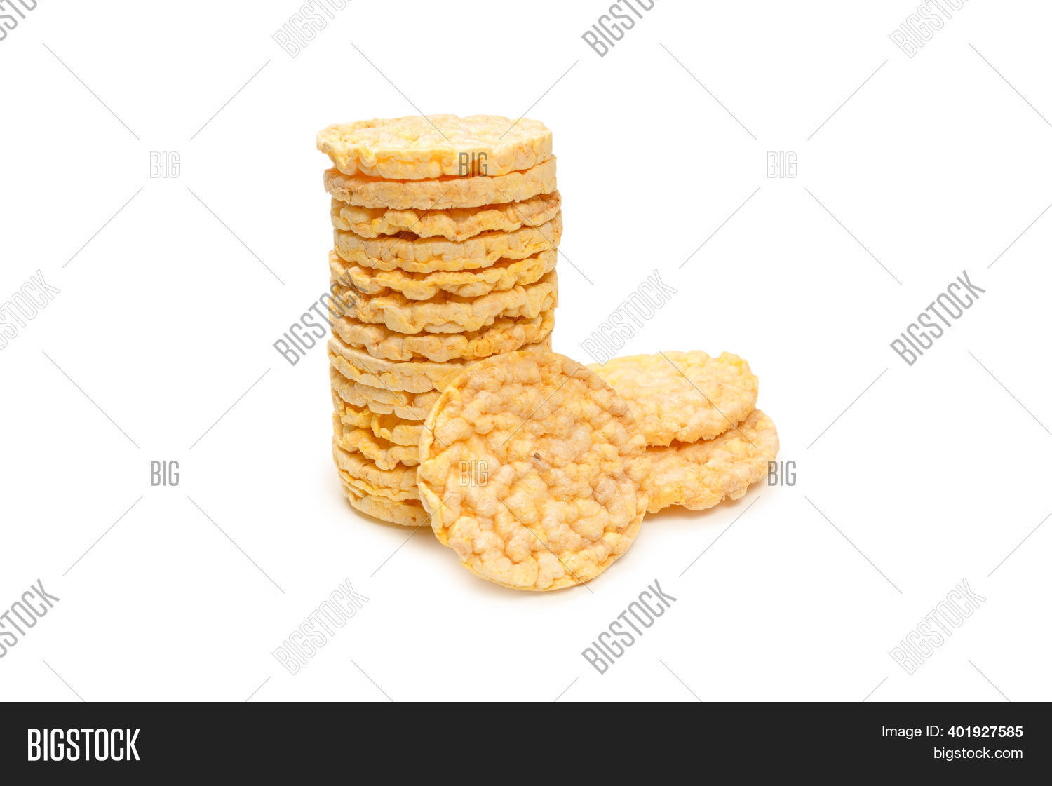 Rice Wafer Isolated On Image & Photo (Free Trial) | Bigstock