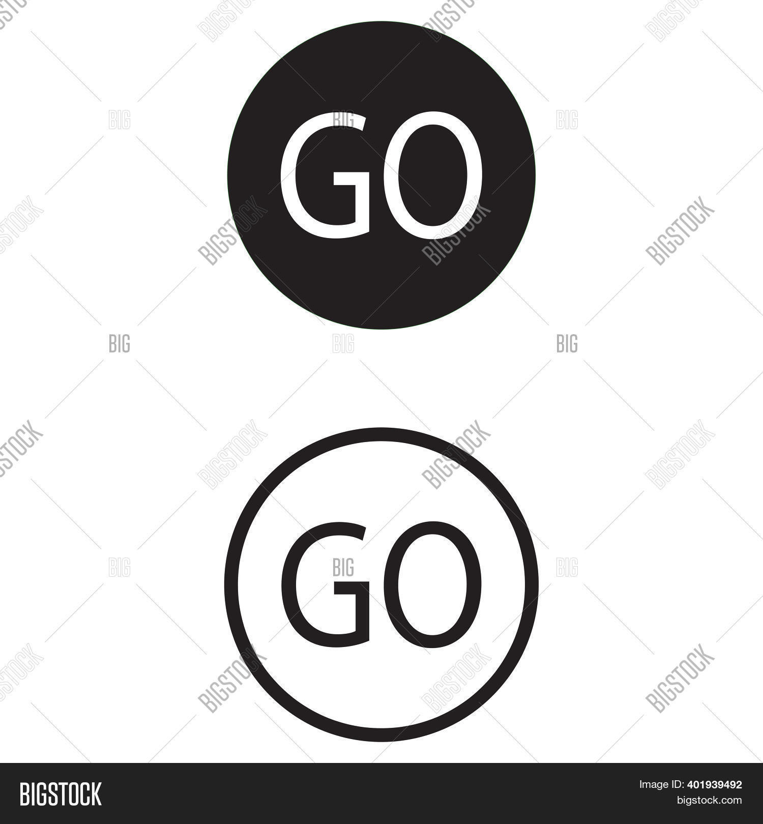 Initial Go Letter Image & Photo (Free Trial) | Bigstock