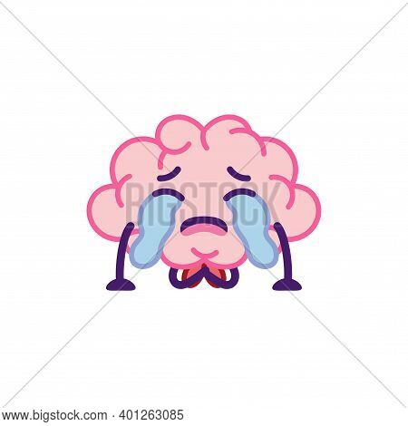 Isolated Sad Brain Vector & Photo (Free Trial) | Bigstock