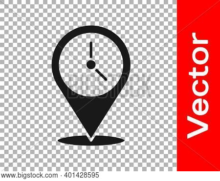 Black Location Clock Vector & Photo (Free Trial) | Bigstock