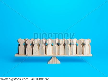 Lots People On Scales Image & Photo (Free Trial) | Bigstock