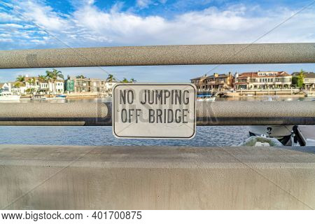 No Jumping Off Bridge Image & Photo (Free Trial) | Bigstock