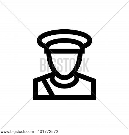 Outline Icon Postman Vector & Photo (Free Trial) | Bigstock