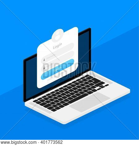 Login Form Icon. Vector & Photo (Free Trial) | Bigstock