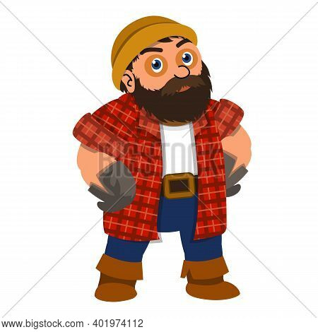 Cute Lumberjack Icon Vector & Photo (Free Trial) | Bigstock