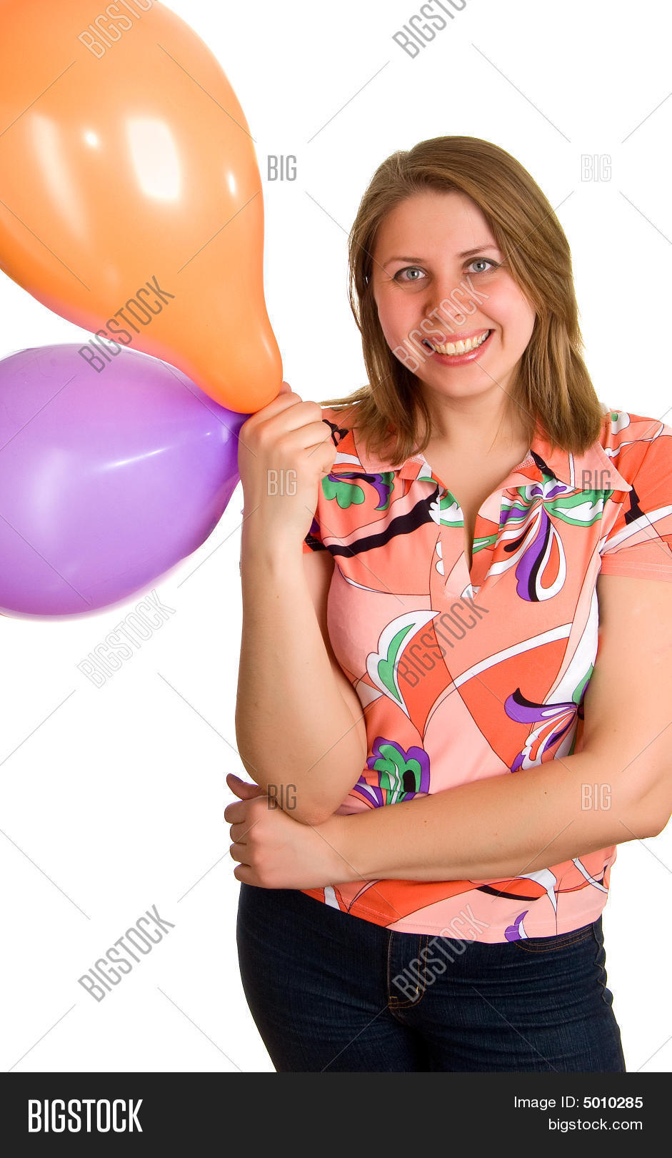 Joyful Women Balloons Image & Photo (Free Trial) | Bigstock
