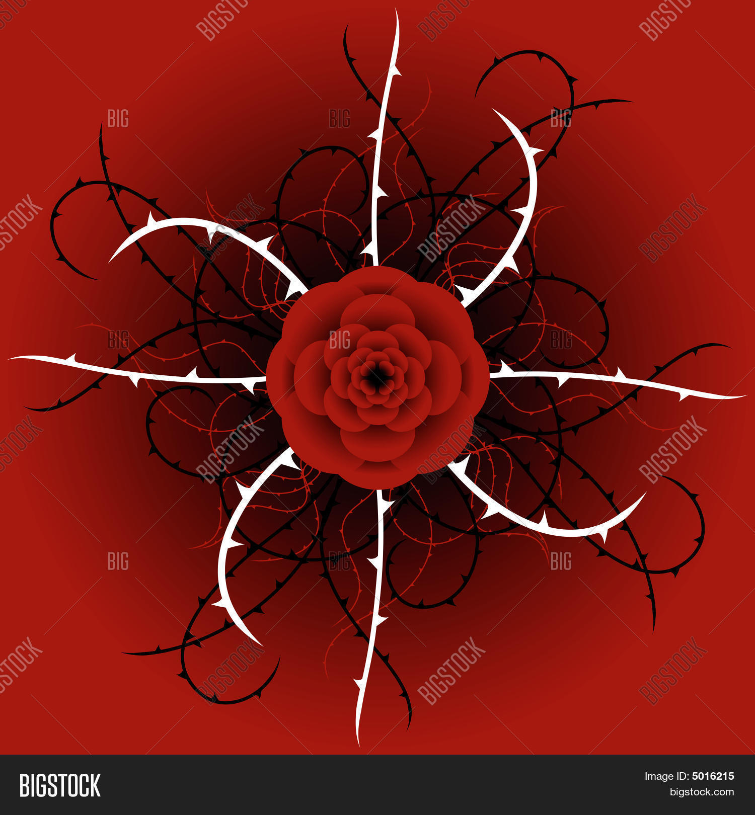 Rose Thorn Background Vector & Photo (Free Trial) | Bigstock