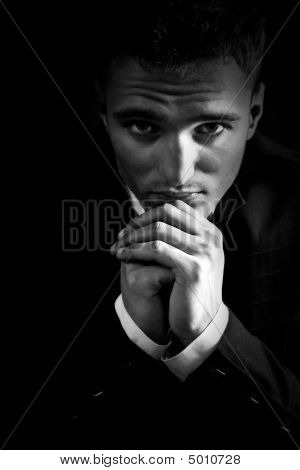 Sad Man Dark Praying Image & Photo (Free Trial) | Bigstock