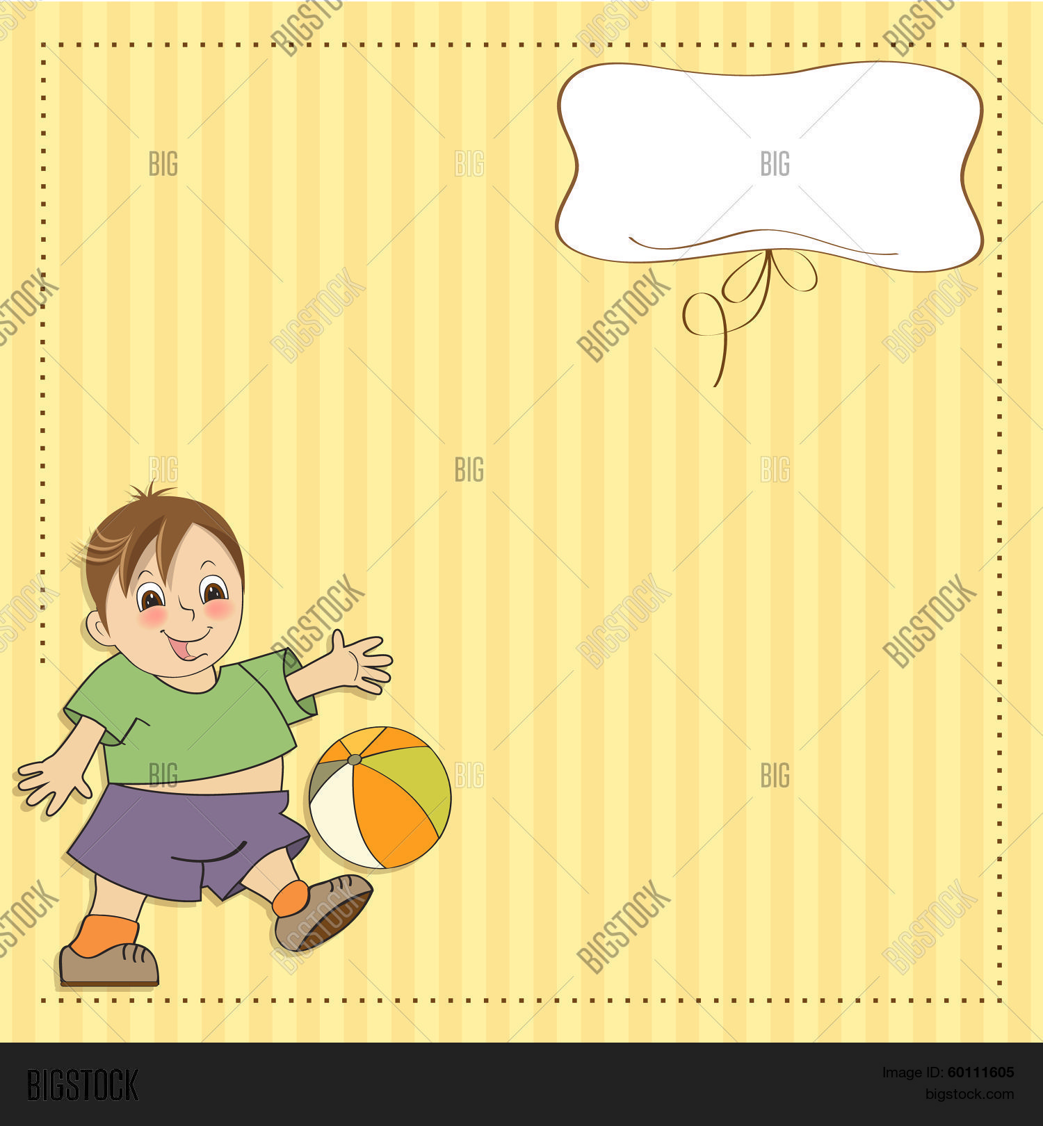 Little Boy Playing Vector & Photo (Free Trial) | Bigstock