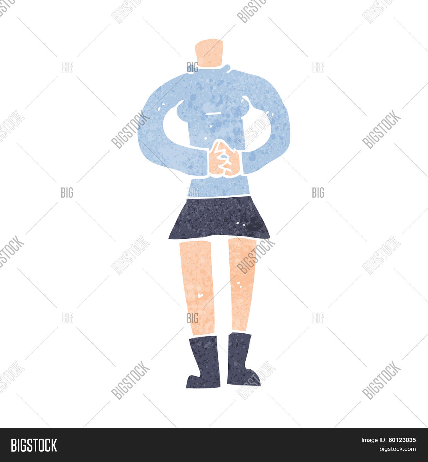 Cartoon Female Body ( Vector & Photo (Free Trial) | Bigstock