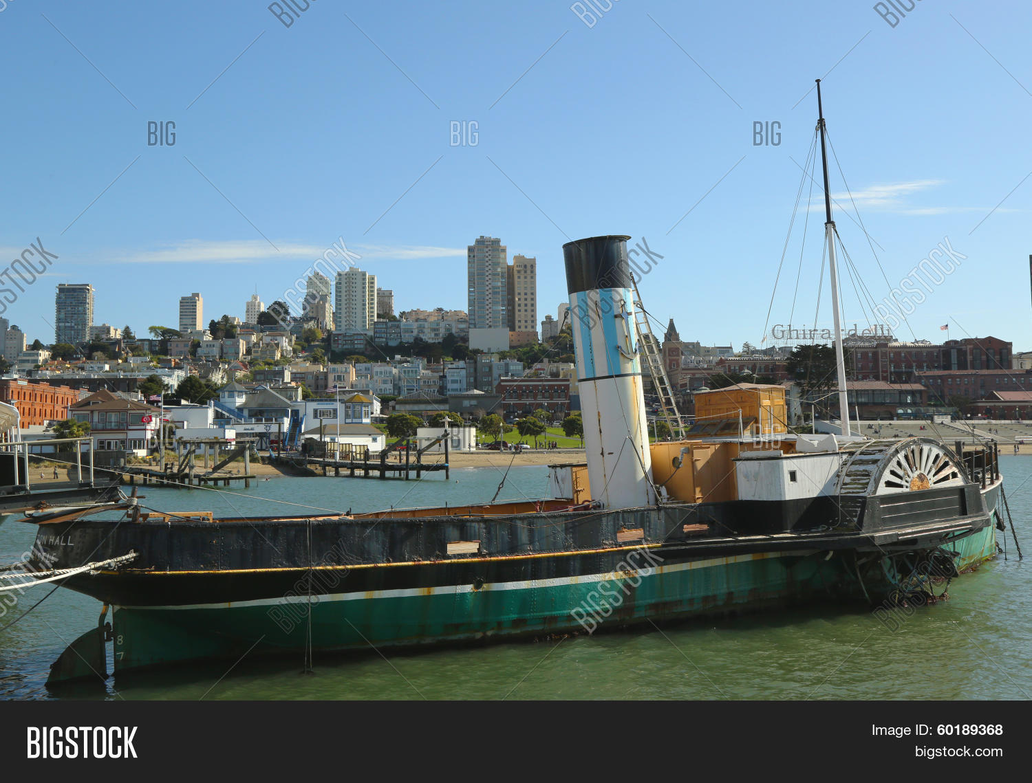 Paddlewheel Tug Boat Image & Photo (Free Trial) | Bigstock