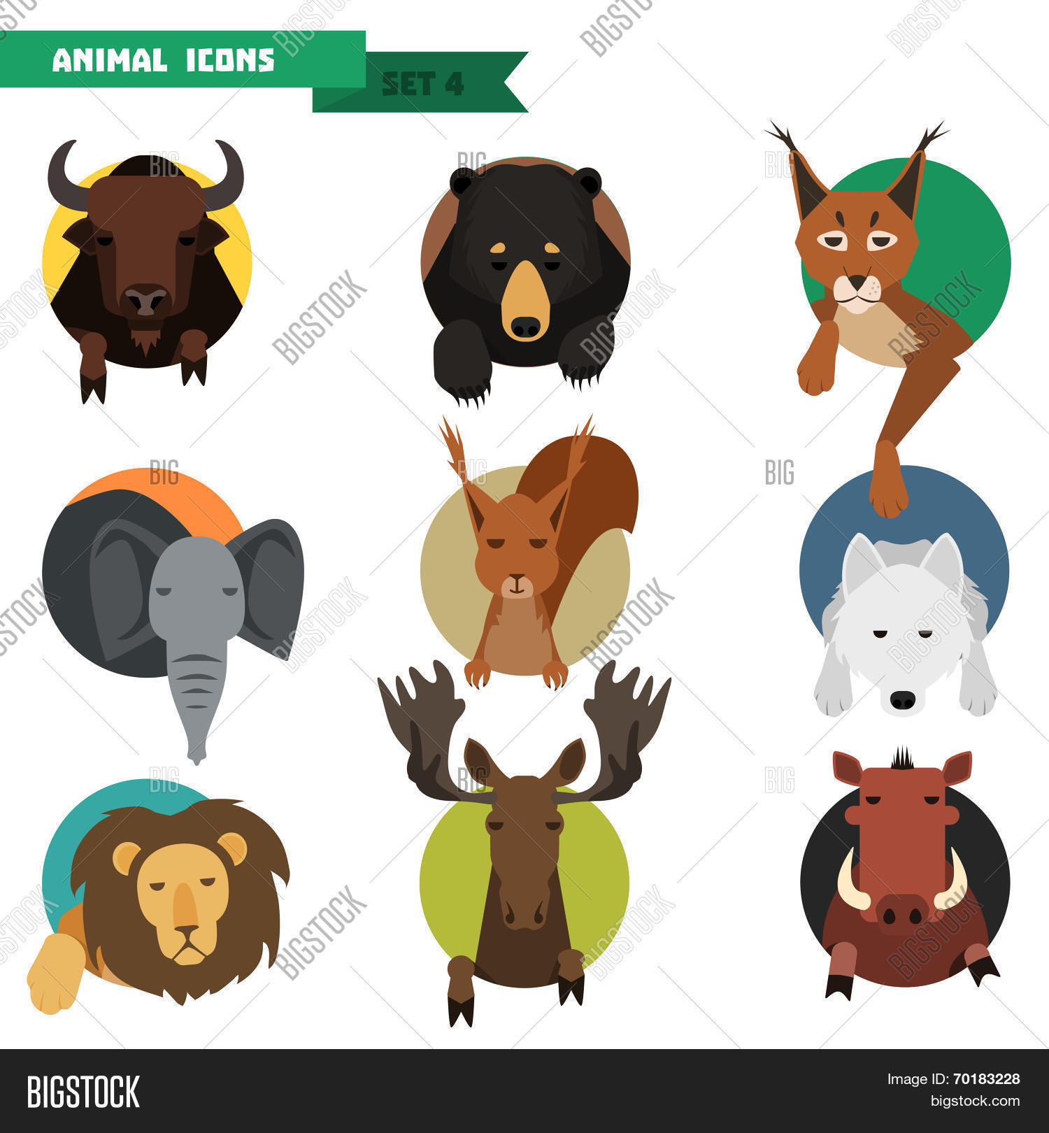 Animal Avatars. Vector & Photo (Free Trial) | Bigstock