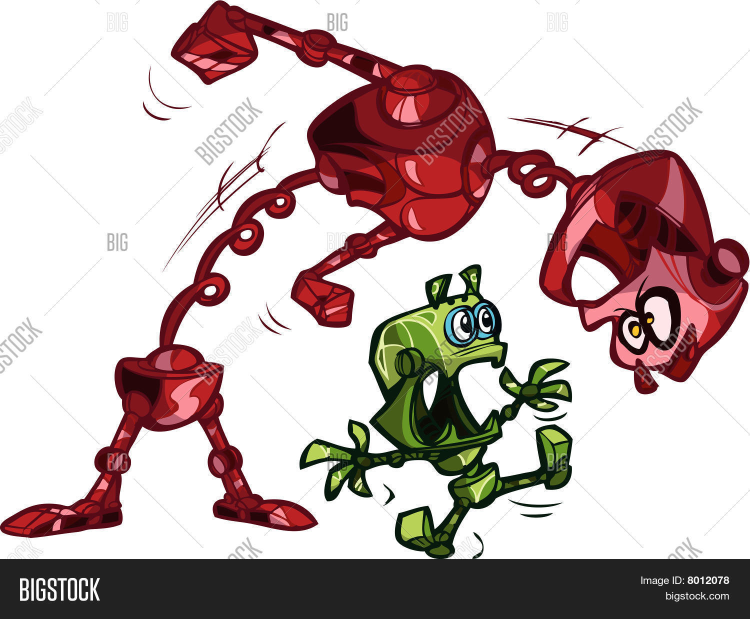 Scary Robot Vector & Photo (Free Trial) | Bigstock