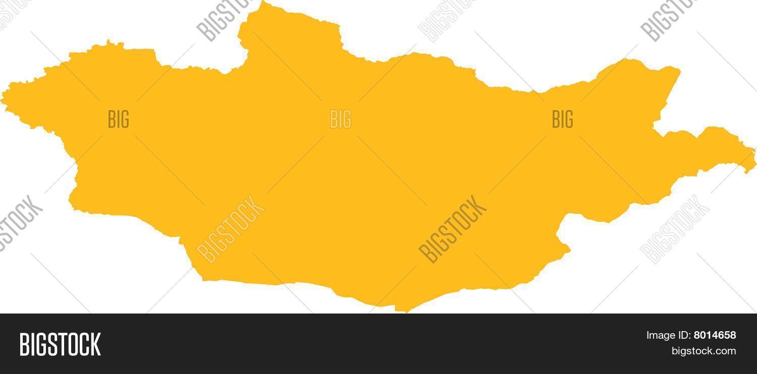 Mongolia Map Vector & Photo (Free Trial) | Bigstock