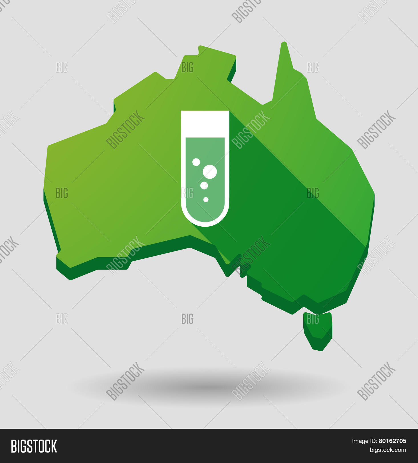 Green Australia Map Vector & Photo (Free Trial) | Bigstock