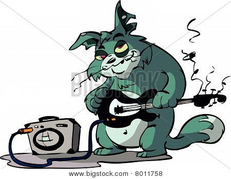 Heavy Metal Cat Vector & Photo (Free Trial) | Bigstock