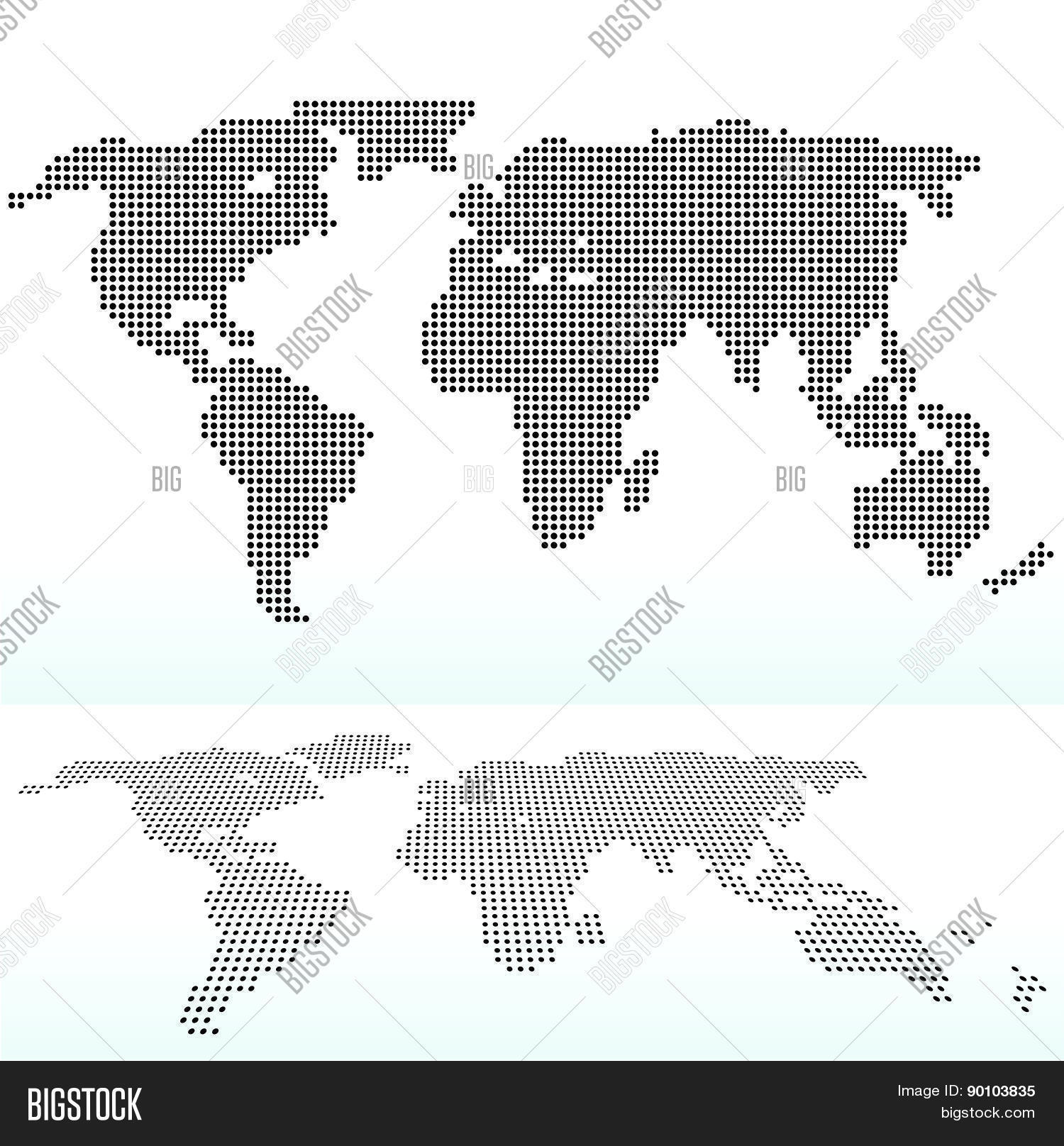 Map World Dot Pattern Vector & Photo (Free Trial) | Bigstock